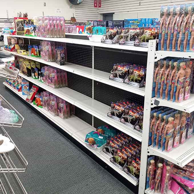 Toy aisles that won't require you to explain to kids why they can't have everything they want.