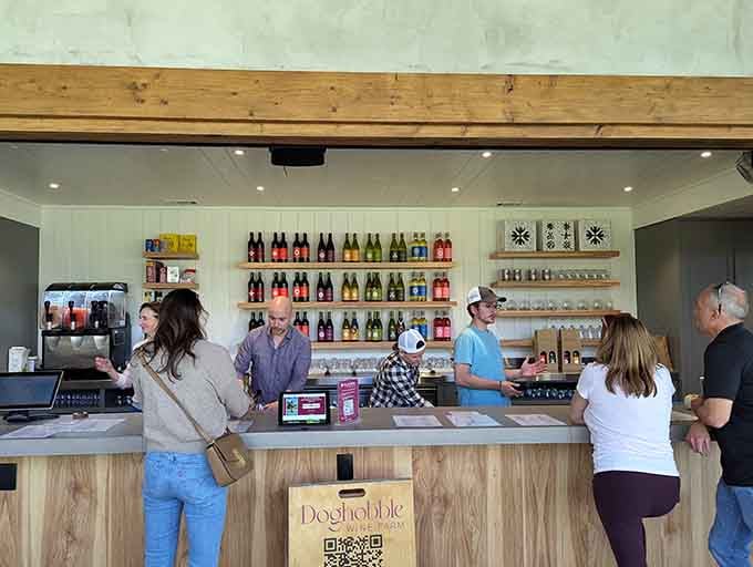 The tasting bar buzzes with conversation as visitors discover that Georgia wine deserves its moment in the spotlight.