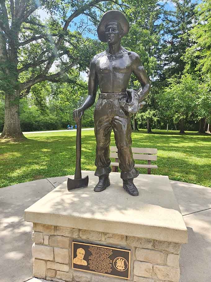 This statue honors the Civilian Conservation Corps workers who built much of what makes this park so special today.