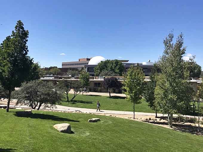 The campus grounds blend seamlessly with Prescott's natural beauty, creating an inspiring place to learn about flight.