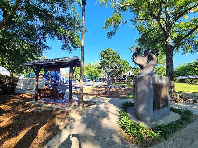 Even dinosaurs need a place to call home, and this friendly giant has found his in Fairhope.