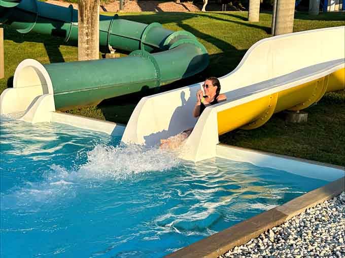 The moment of truth captured mid-splash, when gravity and velocity meet in a glorious aquatic collision of fun.