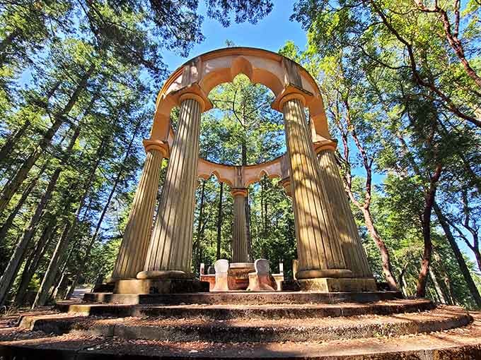 Limestone columns rise through the forest like ancient secrets, making you feel like Indiana Jones without the boulder-dodging stress.