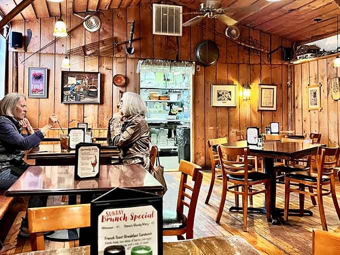 Real people enjoying real food in a real tavern, no pretense required, just good company and great cuisine.