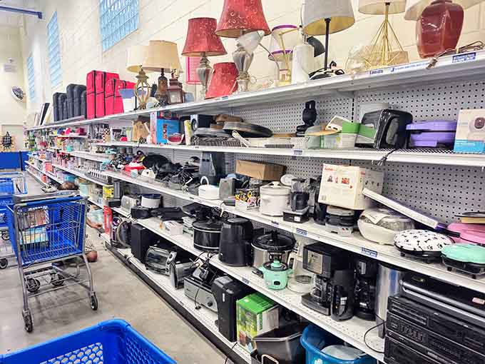 Cookware central, where pots and pans get second chances to help create family dinners and midnight snack adventures.