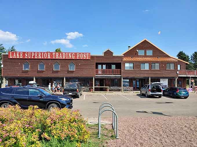 Classic North Woods trading post vibes with enough rustic charm to make Paul Bunyan feel right at home.