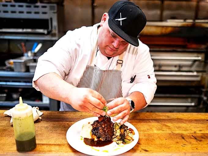 When the chef plates with this much care, you know your steak is in very capable hands.