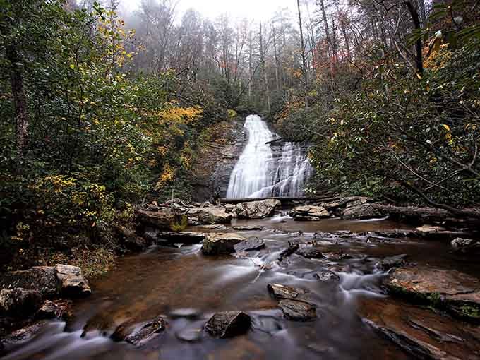 The rocky streambed showcases thousands of years of water's patient work, making your own projects seem less daunting.