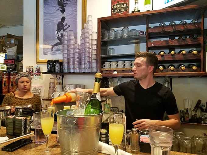 Behind every great breakfast is a team pouring mimosas and flipping eggs with the precision of seasoned professionals.