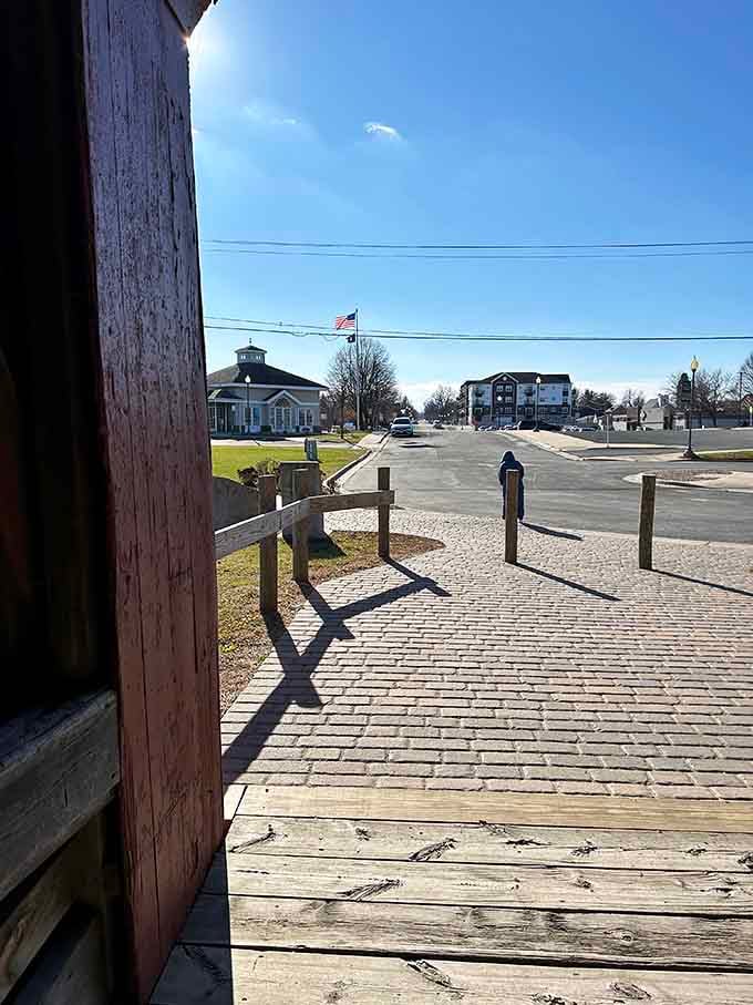 Looking out from inside feels like peeking through a portal into small-town Minnesota's peaceful soul.
