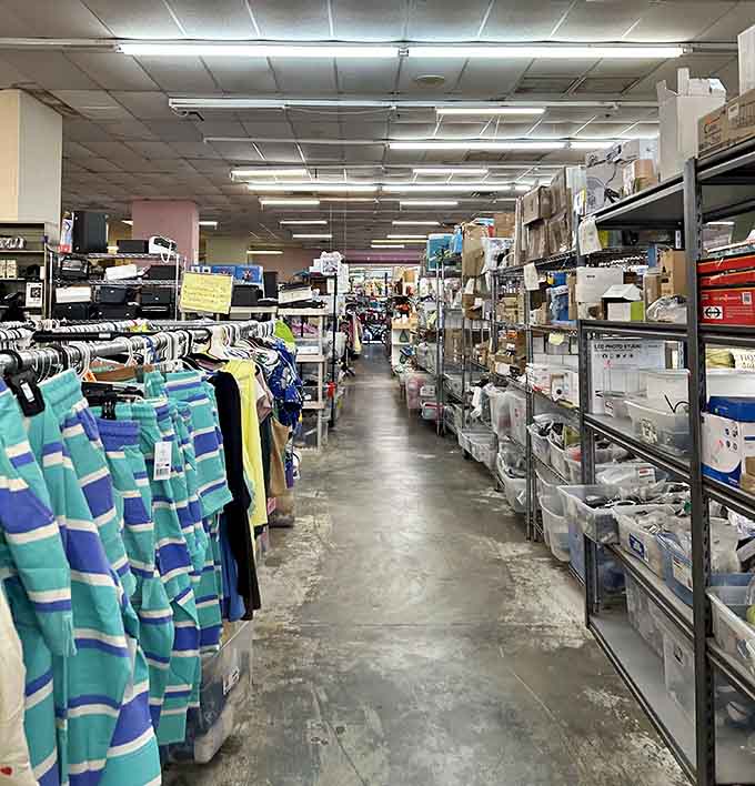 Aisles packed with possibilities stretch toward the horizon like a bargain hunter's version of paradise found.