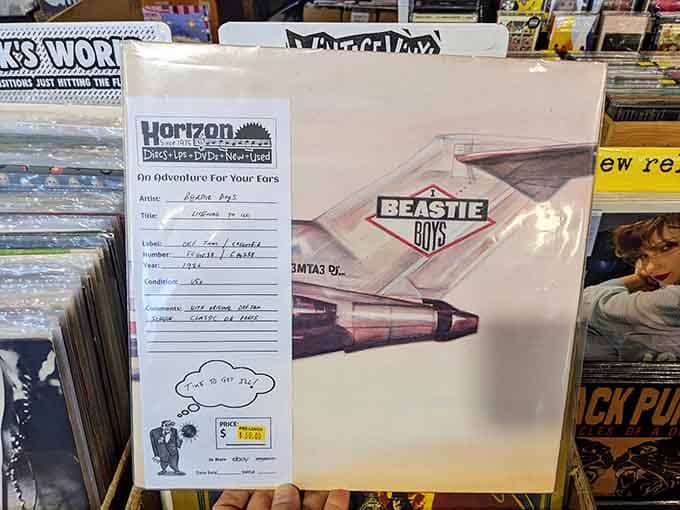 The Beastie Boys on vinyl, complete with the store's signature handwritten notes that add personality to every purchase.