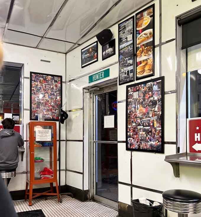 Walls decorated with memories and photos, telling stories of decades worth of satisfied customers.