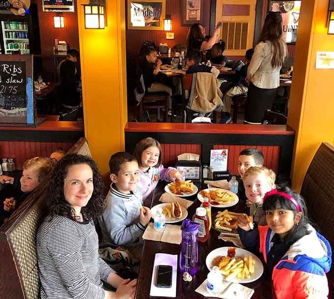 Families filling booths on a regular weeknight tells you everything about a place's standing in the community.