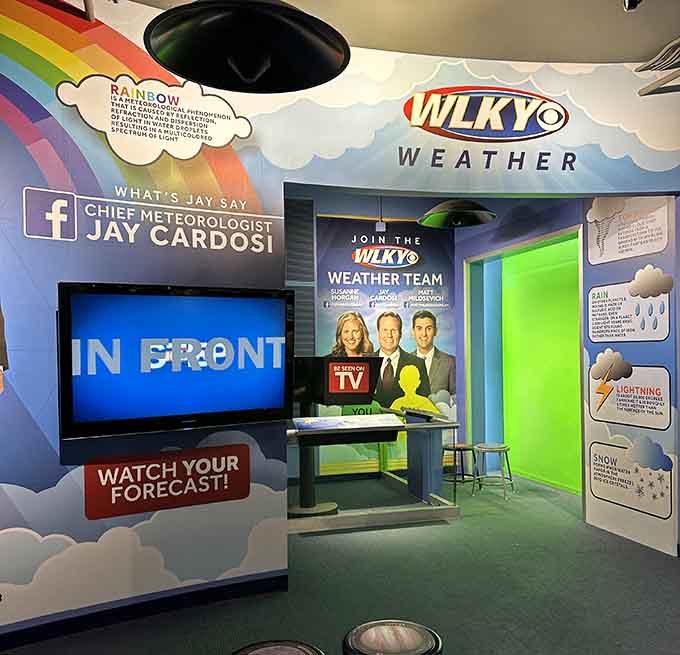 Channel your inner meteorologist at this WLKY weather station, where you can finally predict sunshine without being wrong.