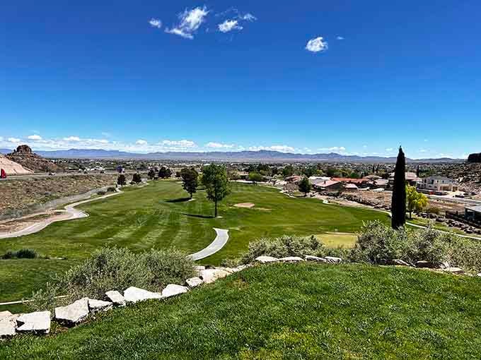 Desert golf courses offer views that country clubs back east can only dream about while staring at their boring flat fairways.