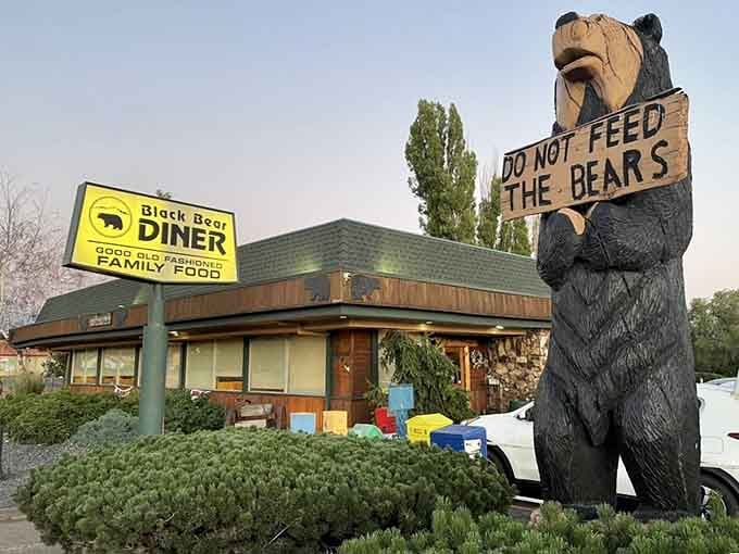 That bear statue knows what's up: good food, fair prices, and a sense of humor go far.