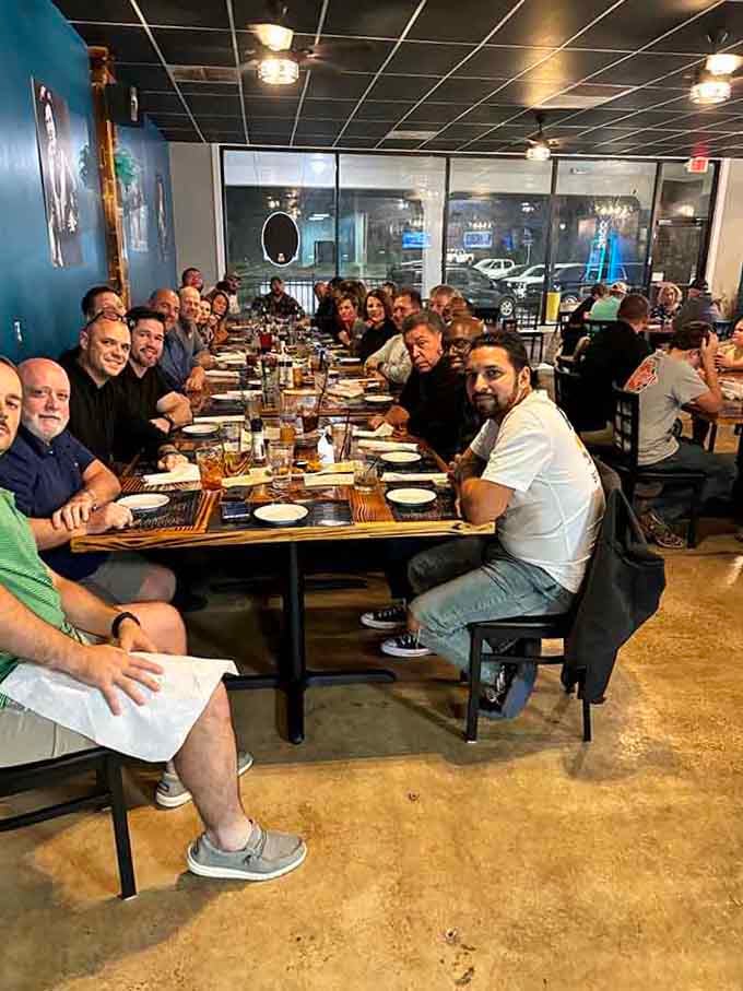 When the whole crew gathers for a feast, you know this place has earned its legendary status in town.
