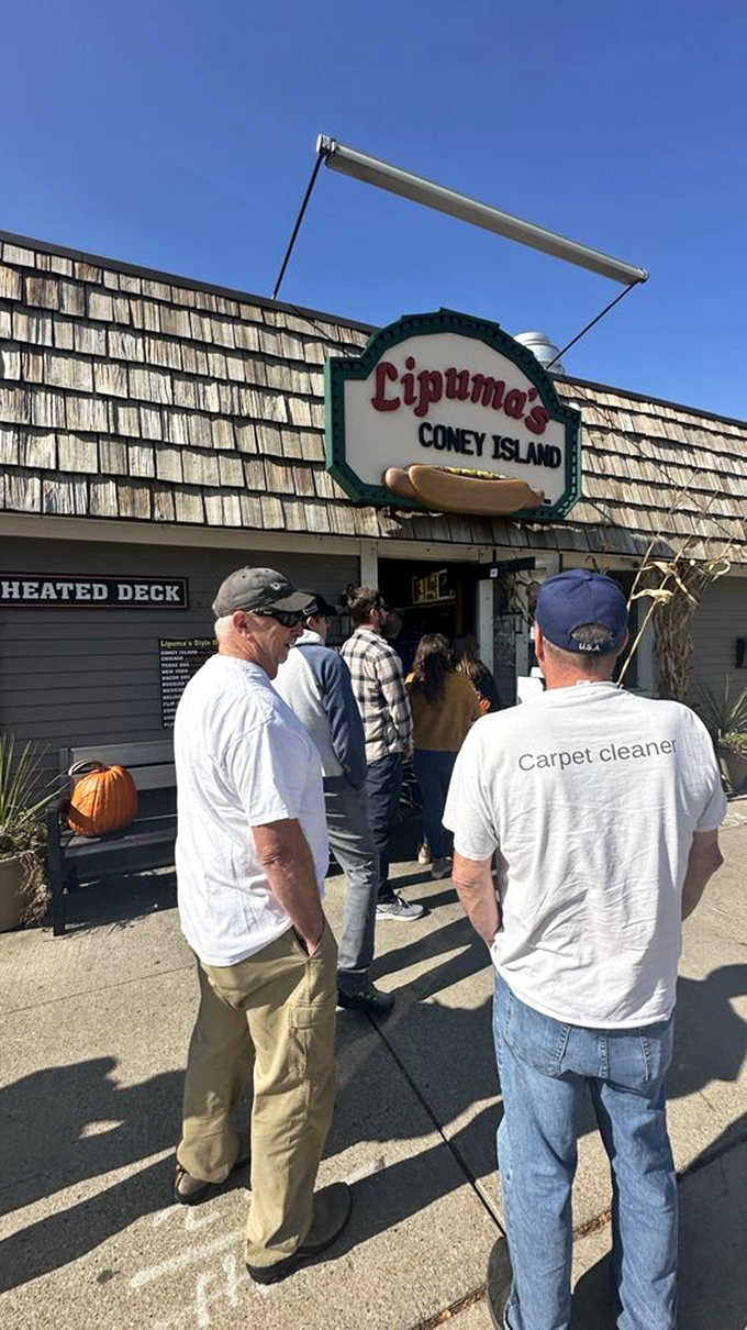 Lines form because word spreads fast when you're serving some of America's finest frankfurters daily.