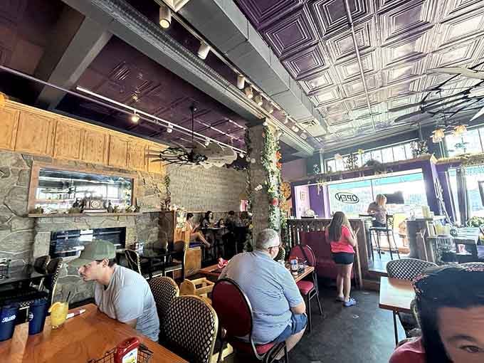 Real diners enjoying real meals in a space that encourages lingering over coffee and good conversation with friends.