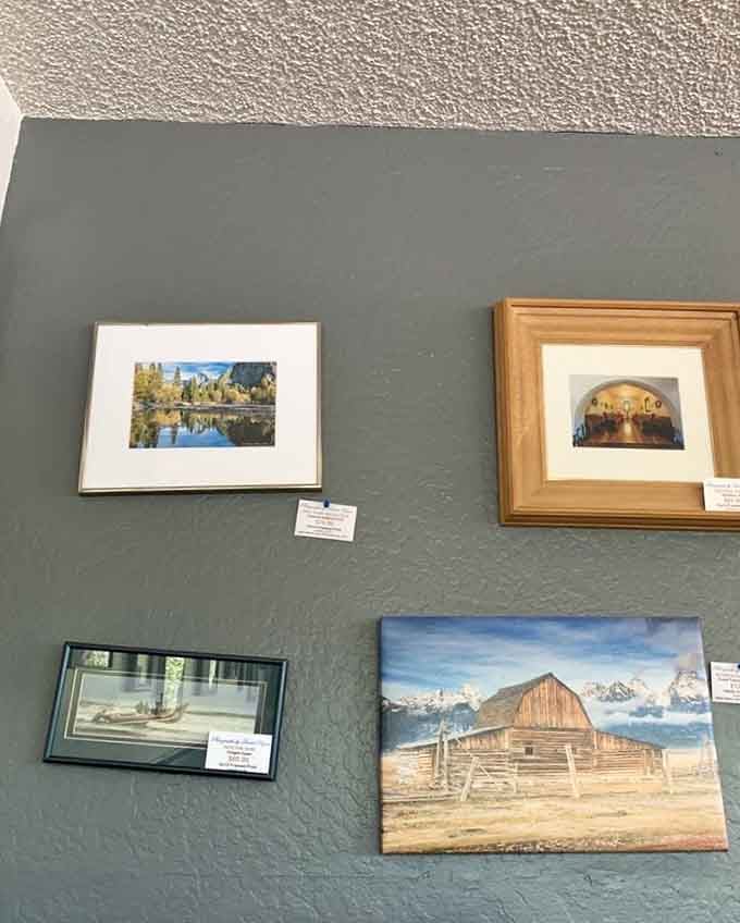 Local photography adorning the walls adds character and reminds you that you're eating somewhere special, not just anywhere.