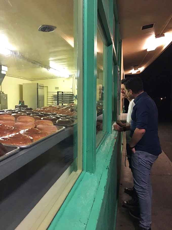 The order window where dreams come true and willpower goes to die, one maple bar at a time.