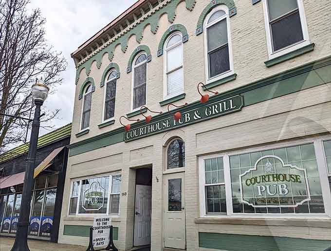 Courthouse Pub serves up cold drinks in a building that's practically an antique itself, minus the price tag.