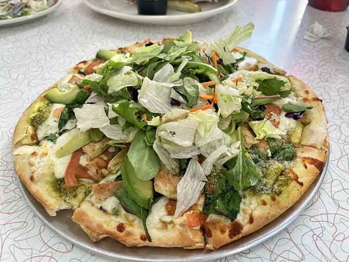 Pizza at a Route 66 diner? Sometimes the best surprises come from the most unexpected menu choices.