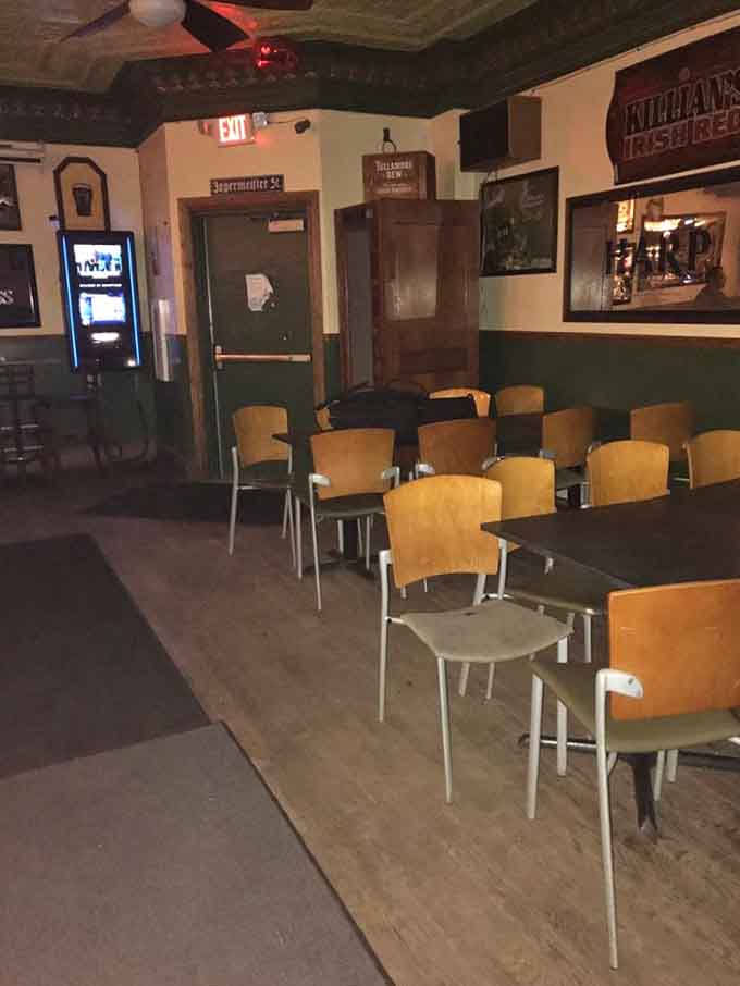 Empty chairs wait patiently for the next crowd, though some say a few seats are never truly vacant here.