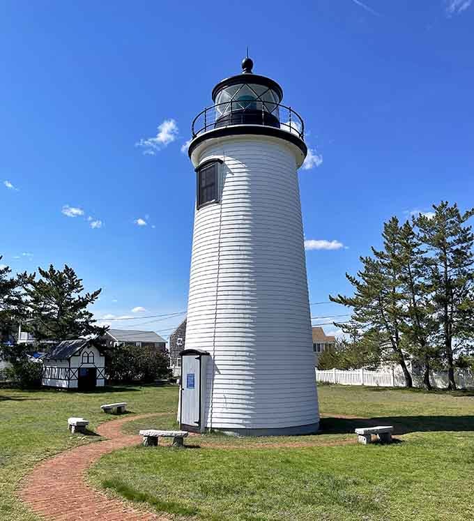 Plum Island Lighthouse stands sentinel in classic white, a photogenic beacon that's launched a thousand Instagram posts and counting.