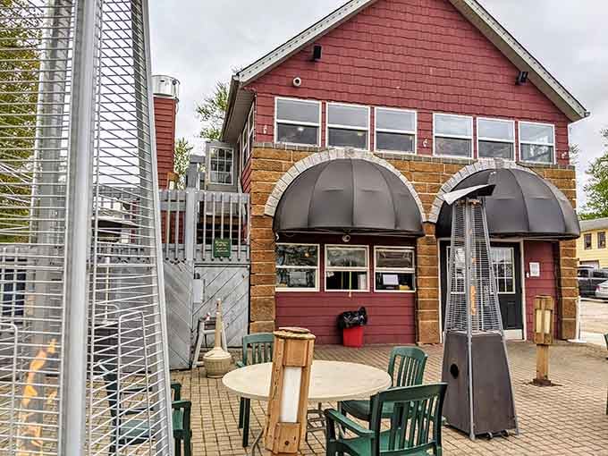 The outdoor seating offers fresh air and people-watching, perfect for when you need sunshine with your Riesling.