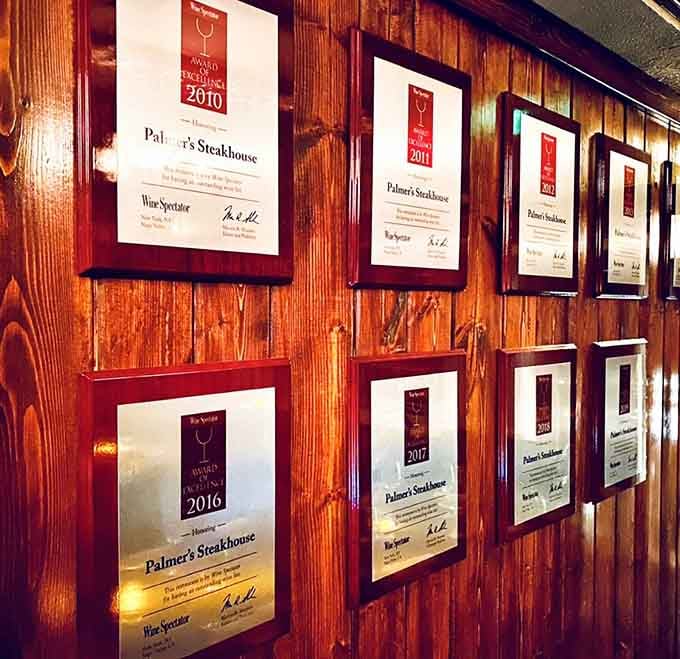 Award plaques lining the wall tell the story of consistent excellence year after year after year.