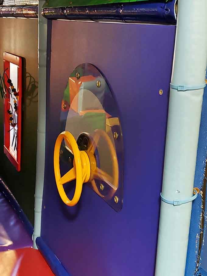 Interactive steering wheels let kids pretend they're navigating the seven seas, developing motor skills disguised as pure imagination.