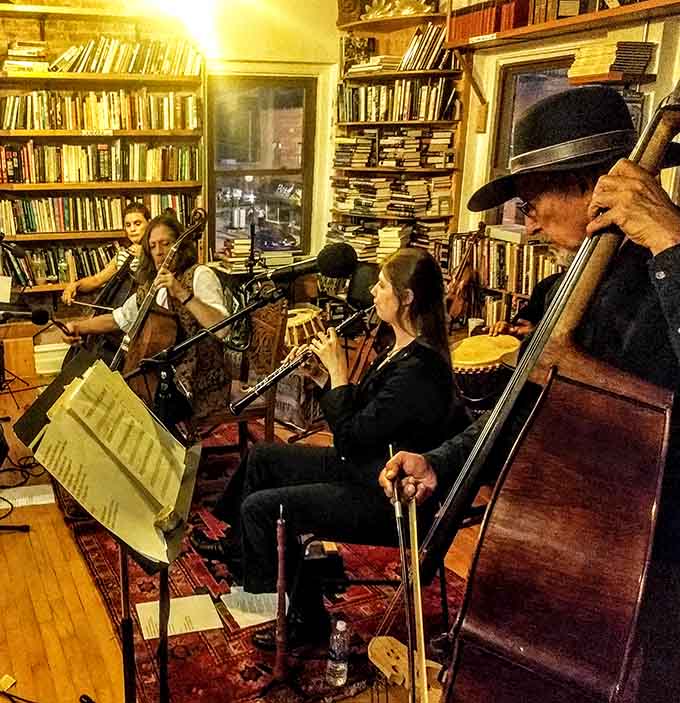 Live music events transform the bookstore into a cultural hub where literature and melody create perfect harmony together.