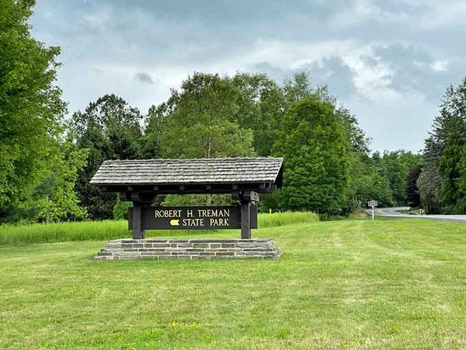 The park entrance welcomes you to one of New York's best-kept secrets, where twelve waterfalls await your camera and hiking boots.