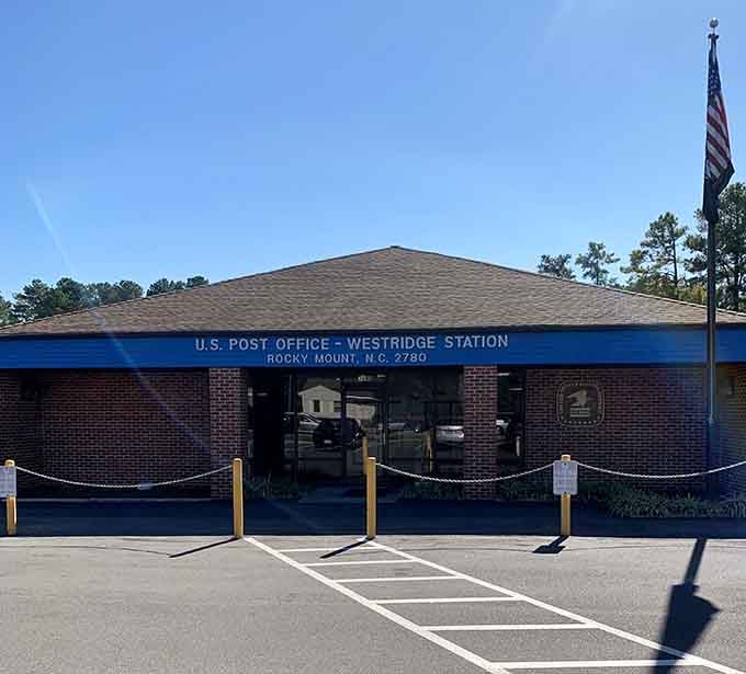 Even the post office maintains that small-town accessibility where clerks might actually remember your face after a while.