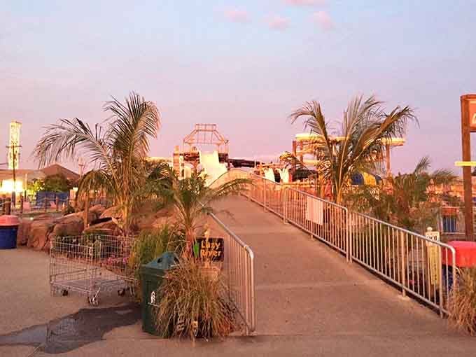 Evening light transforms the park into something almost magical, minus the sunburn you definitely should've prevented.