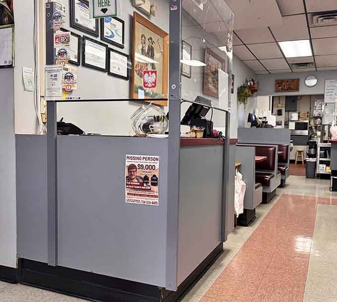 The order counter where magic happens and dreams come true, assuming your dreams involve incredible Polish cuisine.
