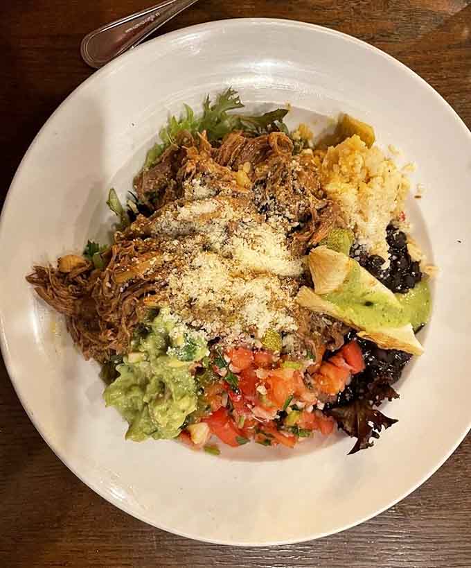 Ropa vieja so tender and flavorful it justifies its name, which literally translates to "old clothes" but tastes infinitely better.