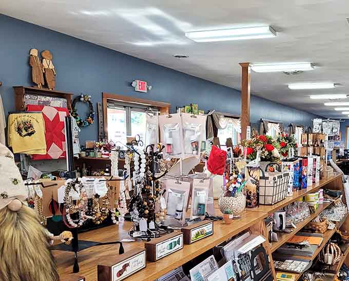 A gift shop filled with handmade treasures means you can take home more than just satisfied memories.