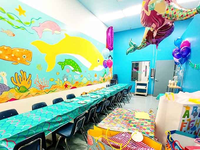 The party room transforms celebrations into underwater adventures without turning your house into a disaster zone afterward.
