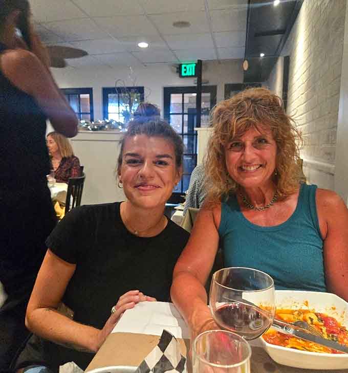 Happy diners are the best restaurant review you'll ever need, and these smiles tell you everything about what just happened at this table.