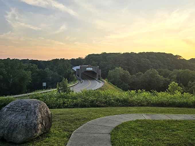 Golden hour turns this already stunning bridge into something that belongs on a postcard or your wall.