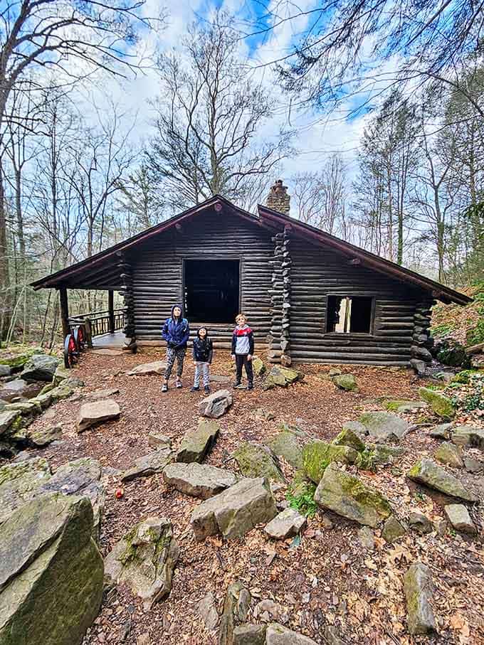 Young explorers discover history firsthand at this weathered cabin nestled among the Pennsylvania woods.