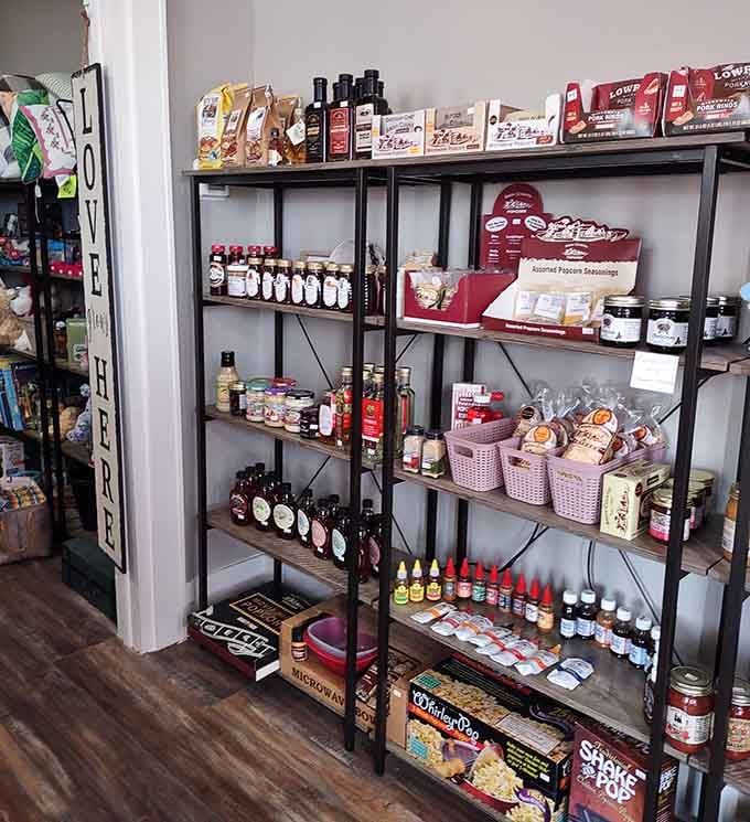 Local jams, sauces, and gourmet goodies make this the perfect place for gift shopping or self-gifting.