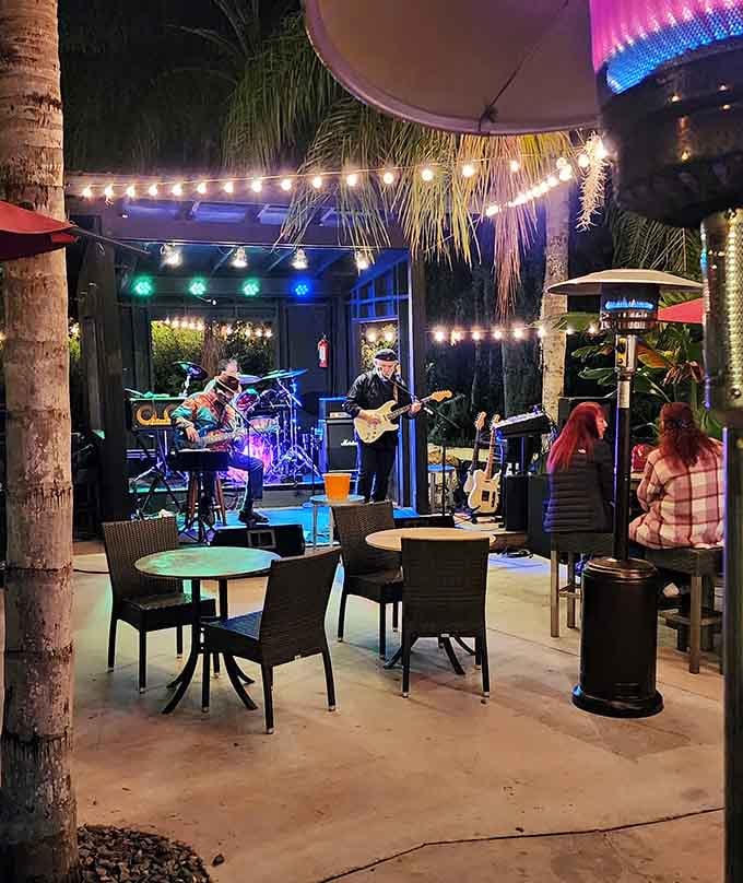 Live music under string lights transforms dinner into an evening worth remembering in Central Florida.