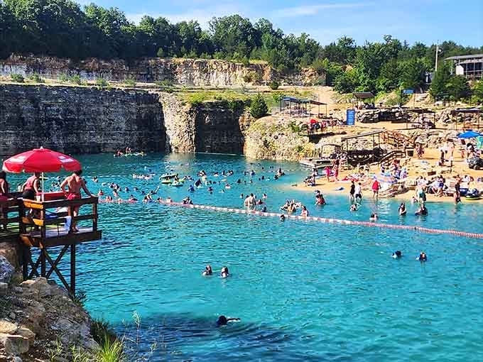 Water this blue shouldn't exist in Missouri, yet here it is, defying all your landlocked expectations.