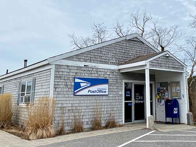 Even the post office has that quintessential Cape Cod charm, making errands feel like part of the experience.
