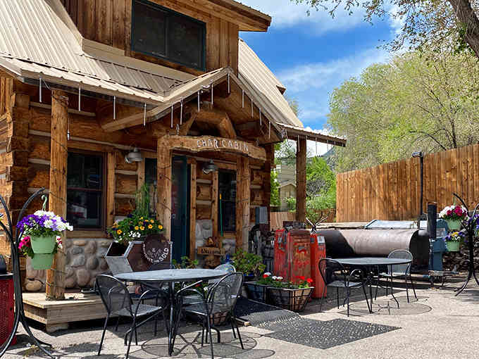 The Char Cabin gift shop next door, because sometimes you need a souvenir to remember where you had the best burger.