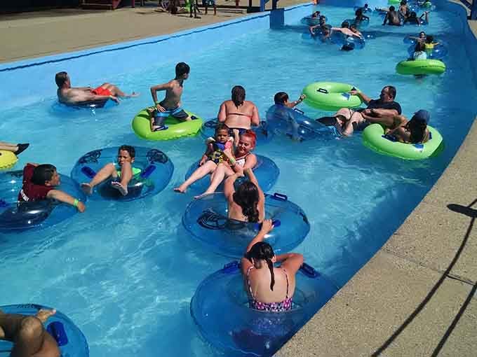 The lazy river: where "lazy" is relative when you're dodging enthusiastic tubers coming around every bend.